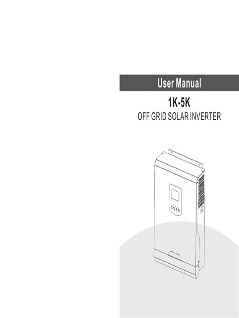 Svp 1kva 5kva Inverter User Manual Pdf