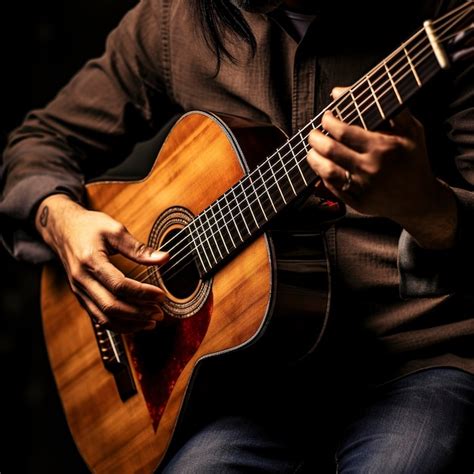 Premium Ai Image Old Man Playing A Guitar
