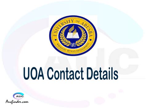 UOA Contact Address UOA Phone Number UOA Admission Contacts 2021 2022 Aucfinder