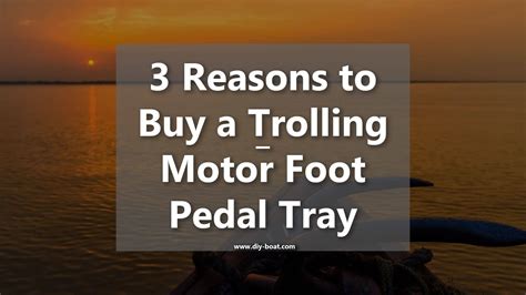 3 Reasons To Buy A Tray For Your Trolling Motor Diy Boating Marine