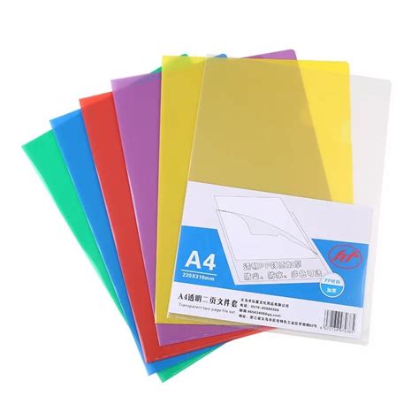 Jual Tempat File A4 Map File Clear Sleeves Folio Map F4 Plastik Map L