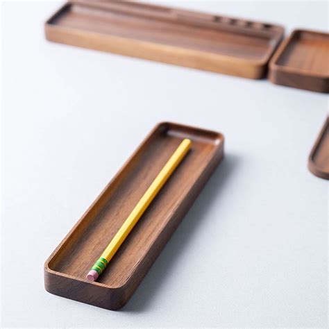 원목 펜 트레이 만년필 트레이 Single 호두나무