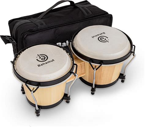 Bahamut Bongo Drum Set 67 Wooden Bongos T For Adults