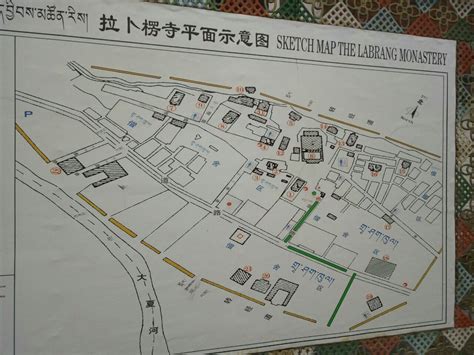 拉卜楞寺旅游路线图 拉卜楞导游图 桑科草原旅游略 大山谷图库