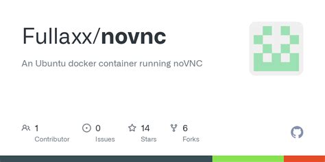 Github Fullaxxnovnc An Ubuntu Docker Container Running Novnc
