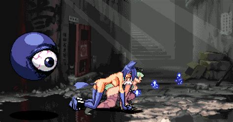 Rule 34 2girls Animated Artist Request Blue Hair Breasts Closed Eyes