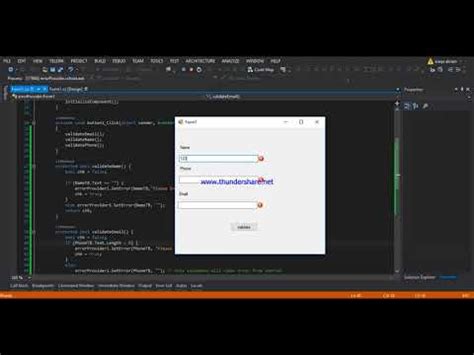 Error Providers With Regular Expression In WinForm Control Validation C Tutorial WA Tek Torials