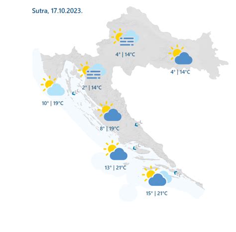 Jutarnji List DHZM Izdao Upozorenje Za Dio Hrvatske Temperature Jako