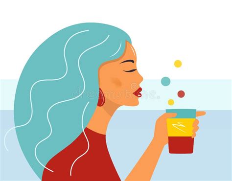 Stylish Girl With A Glass Of Wine Or Juice Design For Summer Beach