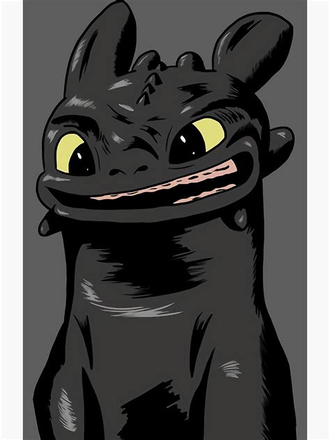 How To Train Your Dragon Toothlessbest Design Art Print For Sale By Donnadoylew Redbubble