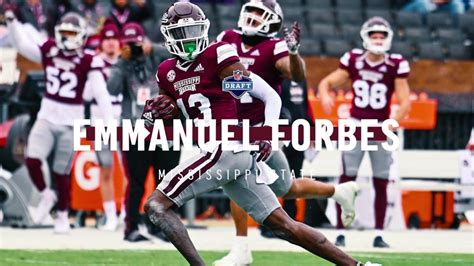2023 Nfl Draft Highlights Cb Emmanuel Forbes Mississippi State Nbc