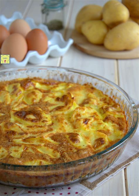 Frittata di patate al forno gustosa semplice e più leggera