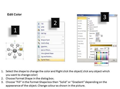 Converging And Diverging Factors Process Flow Cycle PowerPoint Slides