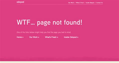 Creative Error Pages Web Design Ledger