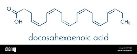 Docosahexaenoic Acid Dha Cervonic Acid Molecule Polyunsaturated
