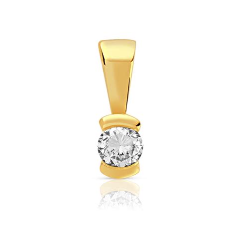 Pendentif Or 750 Jaune Diamant MATY