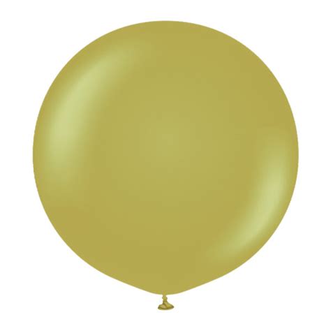 24 Olive Latex Balloon 2ct Doolins