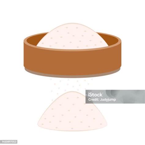 sift the flour cartoon vector flour vector stock illustration