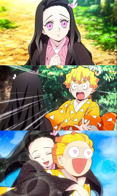 Kamado Nezuko X Agatsuma Zenitsu Wallpaper Anime Character Design