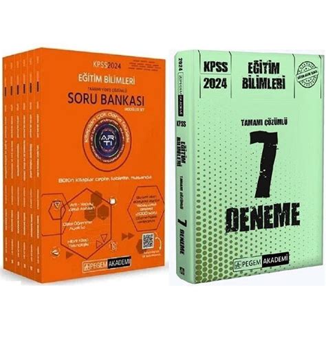 Pegem 2024 KPSS Eğitim Bilimleri Modüler Soru 7 Deneme 2 li Set Pegem