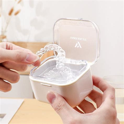 Invisible Braces Box And Oral Protective Gear Cleaning Soaking Tiktok