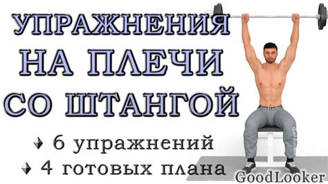 Топ 6 упражнений на плечи со штангой 4 плана с ФОТО