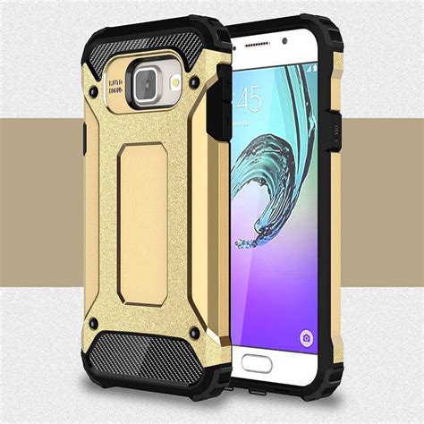 Hoesje Geschikt Voor Samsung Galaxy A3 2017 Tough Armor Extreme Protection Case Goud Bol