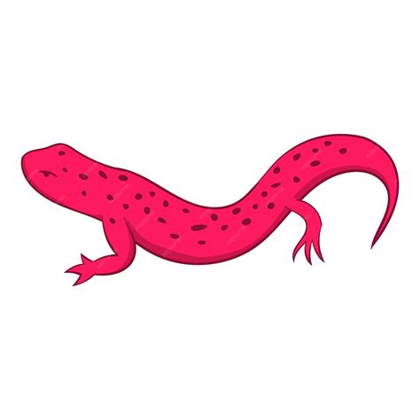 Premium Vector Pink Lizard Icon Cartoon Illustration Of Pink Lizard Vector Icon For Web