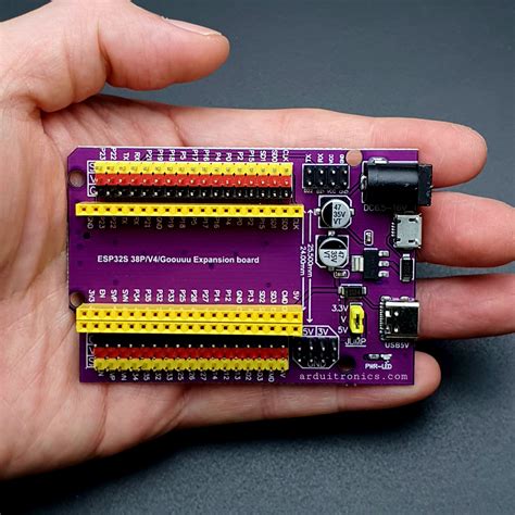 Esp32 Esp32s 38p Expansion Board บอร์ดขยายขา แบบ38p สีม่วง Arduino