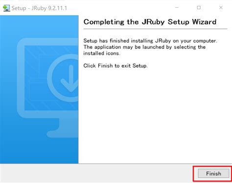 Jruby バージョン 92 のインストール（windows 上）