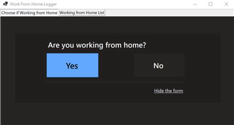 Creating A Work From Home Log Using NET Core And Winforms Scott Schubert