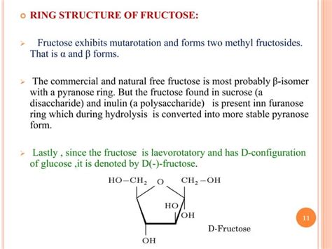 Structural Elucidation Of Fructose Pptx Chemistry Science