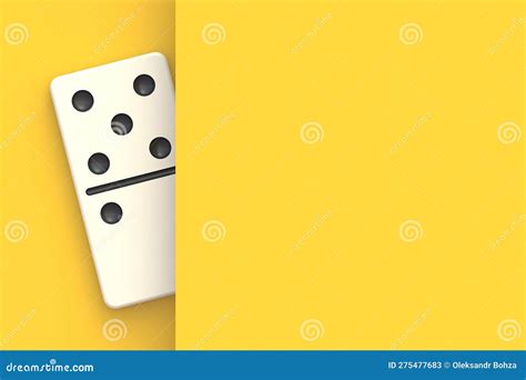 Domino Tile Behind The Wall Copy Space Stock Illustration
