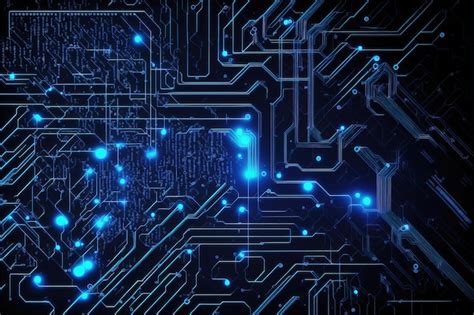 Premium Ai Image Abstract Technology Network Background Generative Ai
