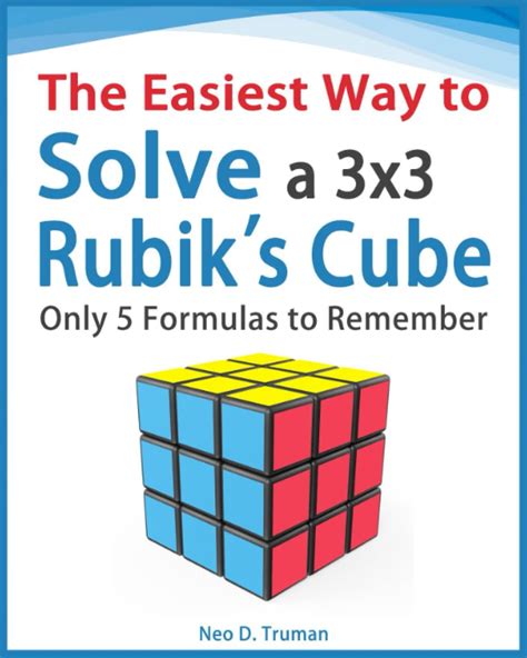 The Easiest Way To Solve A 3x3 Rubiks Cube Only 5 Formulas To Remember Color Illustrated D