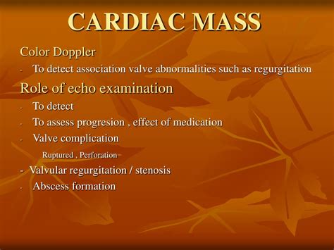 Ppt Cardiac Mass Powerpoint Presentation Free Download Id4330905