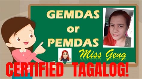 PEMDAS OR GEMDAS TAGALOG VERSION Math Made Easy YouTube
