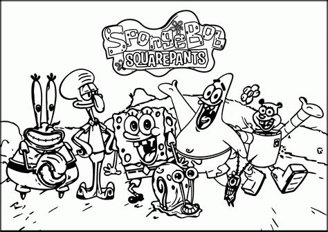Spongebob Coloring Page Printable Printable Templates