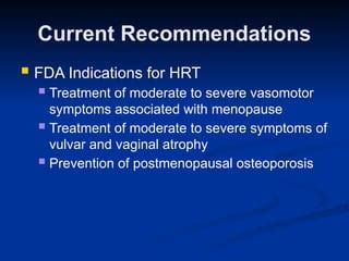 Hormone Replacement Therapy New Advanceppt