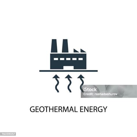 Ilustración De Icono De Energía Geotérmica Ilustración De Elementos