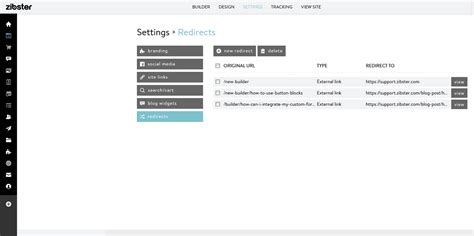 how to create 301 redirects with zibster zibster knowledge base