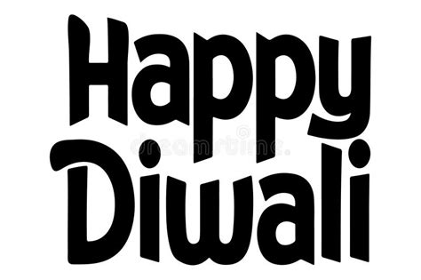 Happy Diwali Silhotee Vector With White Background Stock Vector