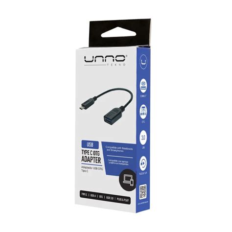 Unno Adapter Type C Otg To Usb Female Ad Bk Super Technologies Limited