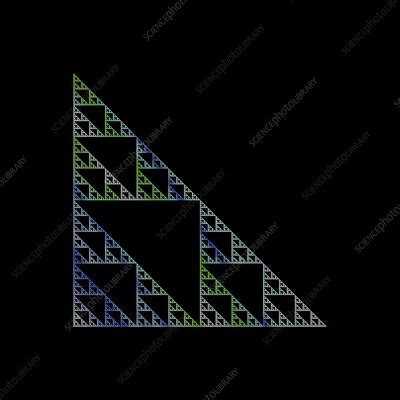Sierpinski Triangle Fractal Illustration Stock Image F Science Photo Library