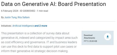 This New Gartner Tool Is For Finding Generative Ai Based Survey Data By Topic To Support
