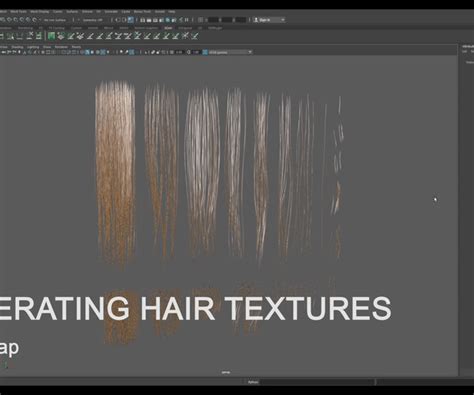 Artstation Generating Hair Card Textures Maya Xgen Arnold