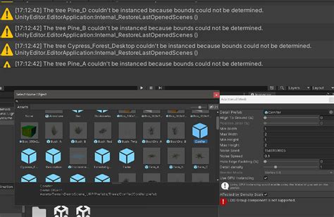 Bounds Could Not Be Determined Getting Started Unity Discussions
