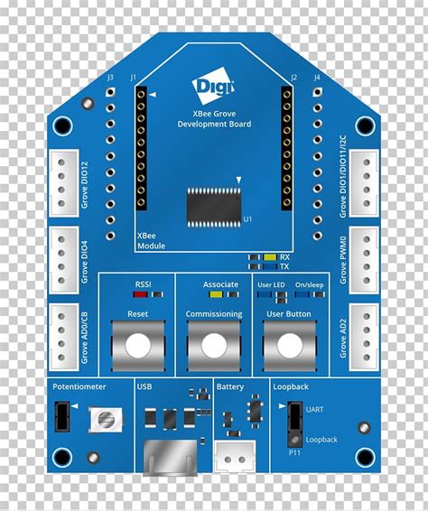 XBee Digi International Zigbee Sensor Microprocessor Development Board PNG Clipart Arduino