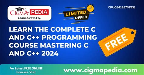 Learn The Complete C And C Programming Course Mastering C And C 2024 Free Udemy Course
