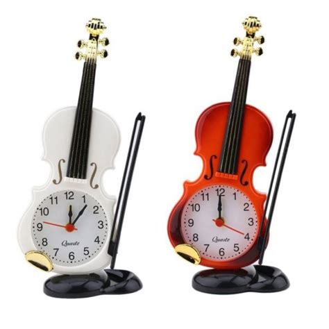 Jual Jam Meja Vintage Biola Vintage Mini Biola Model Alarm Clock Shopee Indonesia